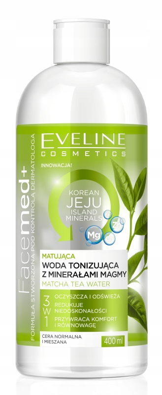 Eveline Facemed+ 400ml woda tonizująca Korean JEJU - 9648620449 ...