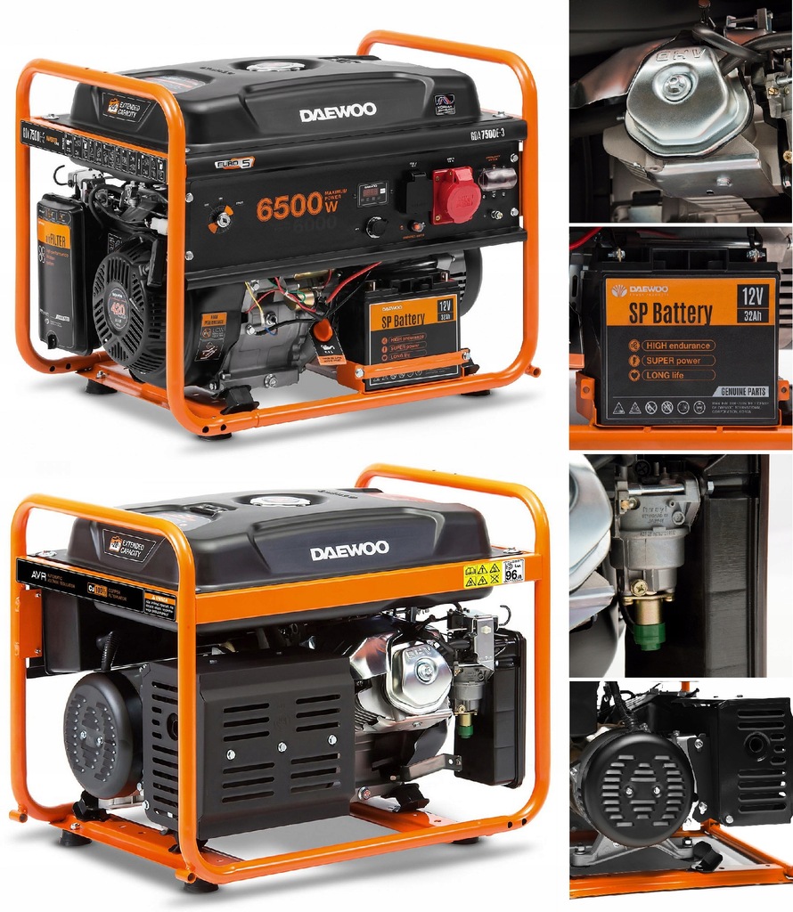 Agregat prądotwórczy DAEWOO MASTER LINE GDA7500E-3 - 12683489286 ...