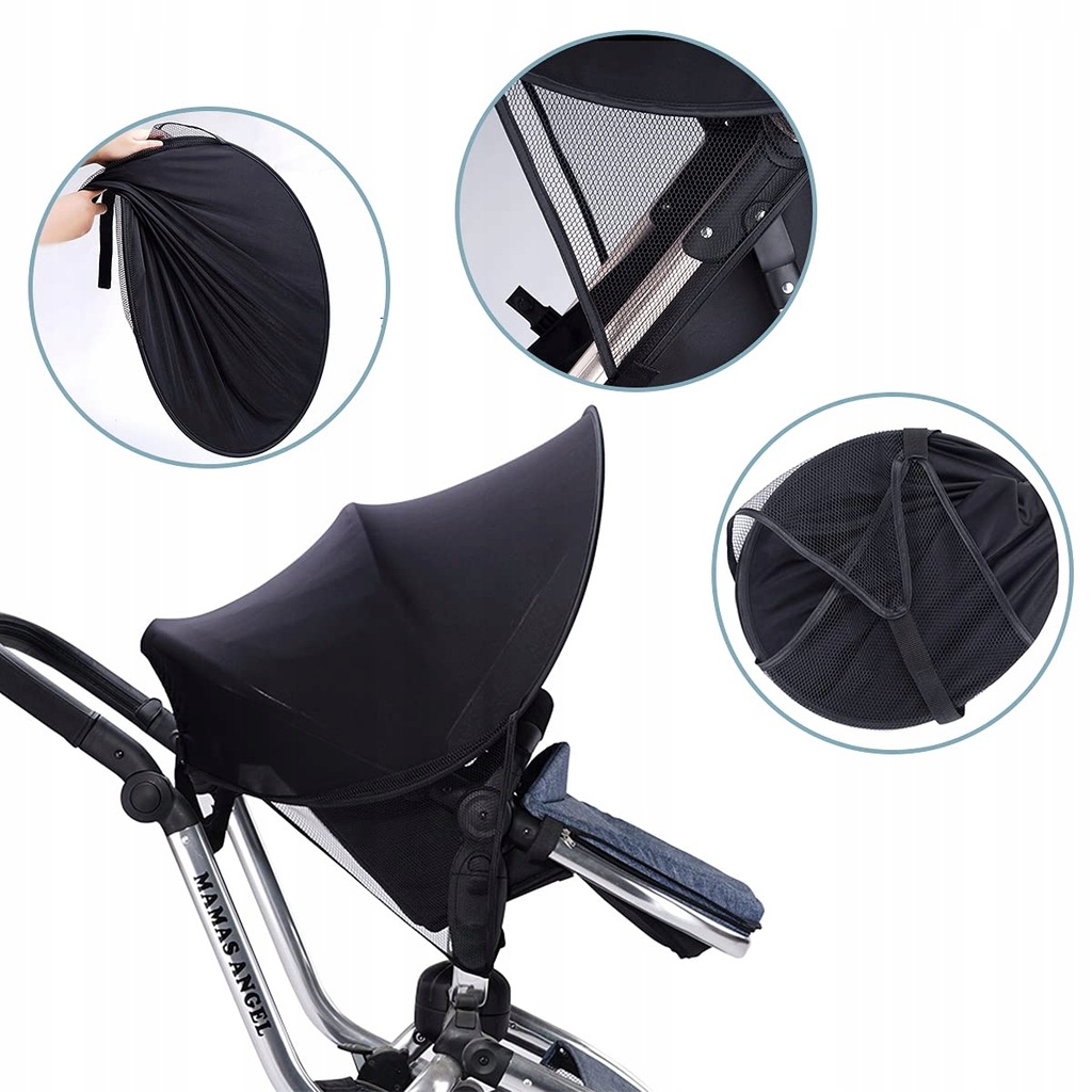 Купить УНИВЕРСАЛЬНЫЙ СОЛНЦЕЗАЩИТНЫЙ КОЗЫРЕК ДЛЯ КОЛЯСКИ 70 СМ: отзывы ...