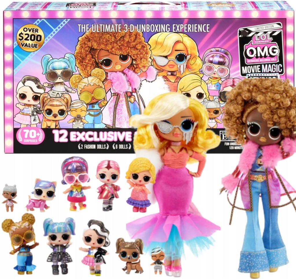 STUDIO LOL SUPRISE OMG MOVIE MAGIC 12 LALEK 576532 - 12767112299 ...