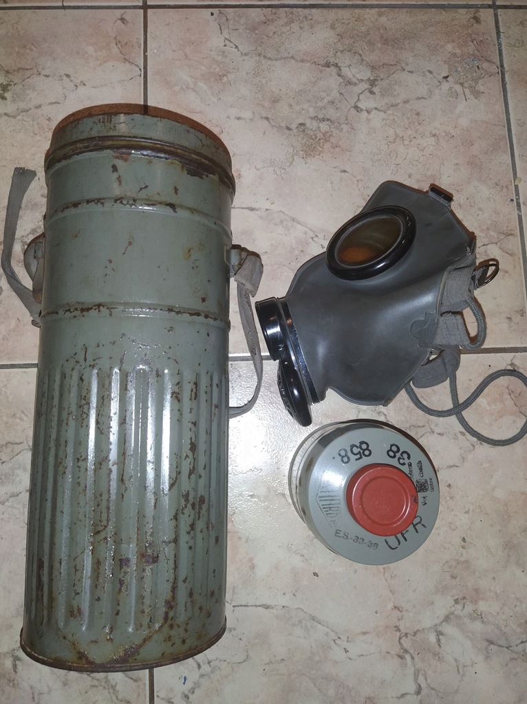 MASKA PRZECIWGAZOWA CZECHOSŁOWACKA FATRA FM3 1941r - 12371685307 - oficjalne archiwum Allegro