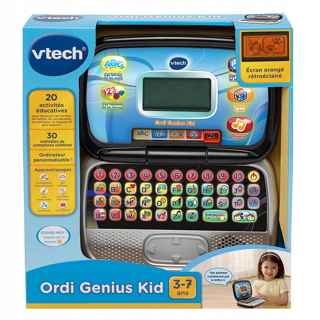 LAPTOP EDUKACYJNY DLA DZIECI VTECH FRANCUSKI /OPIS - 12405402070 - oficjalne archiwum Allegro