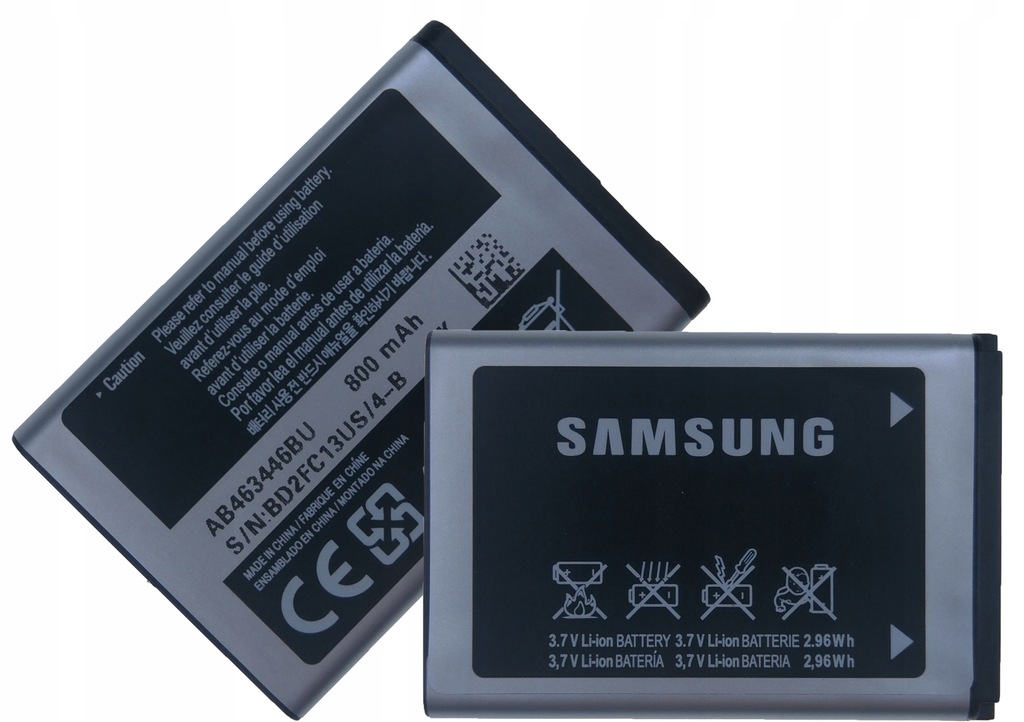 Oryginalna Bateria SAMSUNG AB463446BU 800mAh 3.7V - 7509966471 - oficjalne archiwum Allegro