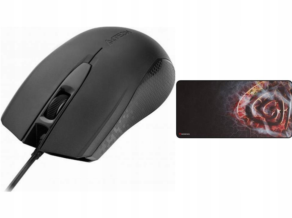 MYSZKA GAMINGOWA A4Tech OP-760 USB czarna + DUŻA PODKŁADKA ...