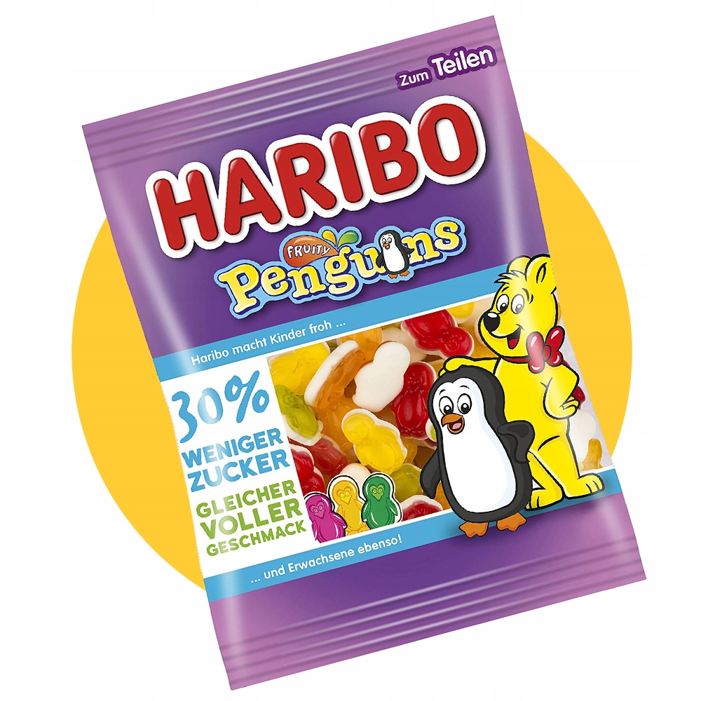 HARIBO | ŻELKI | PENGUINS | PINGWINY | 160g - 11695327605 - oficjalne ...
