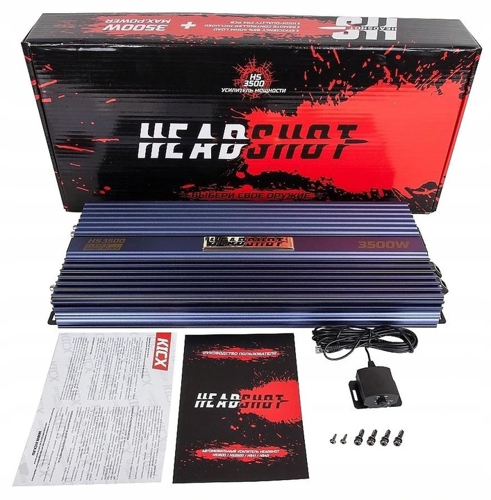 Wzmacniacz KICX HS-3500 Mono 1200/2000/3500W RMS - 10744629310 - oficjalne archiwum Allegro