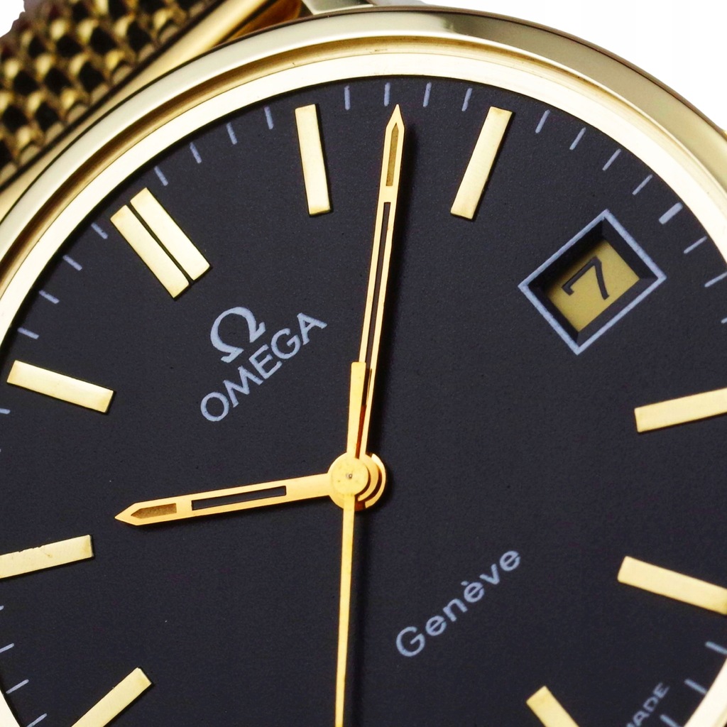 OMEGA zegarek męski vintage '75 LITE ZŁOTO 14K/585 - 13077912588 ...