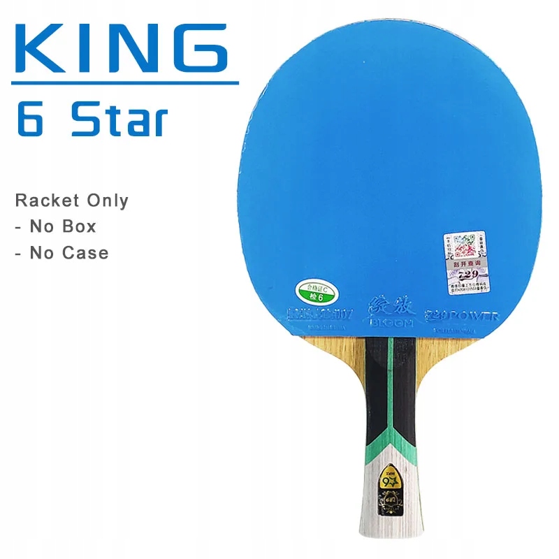 729 King 6/7 Star Table Tennis Racket Brand New Blue Rubber Sticky Ping ...