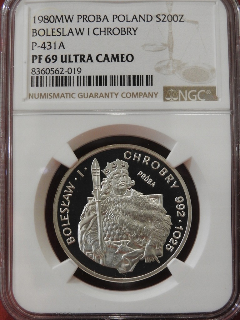 NGC 200 ZŁ BOLESŁAW I CHROBRY,PRÓBA PF69 - 17405196992 - oficjalne ...