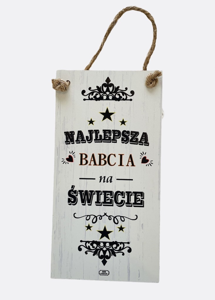 Życzenia dla Babci TABLICZKA prezent upominek - 11643493496 - oficjalne archiwum Allegro