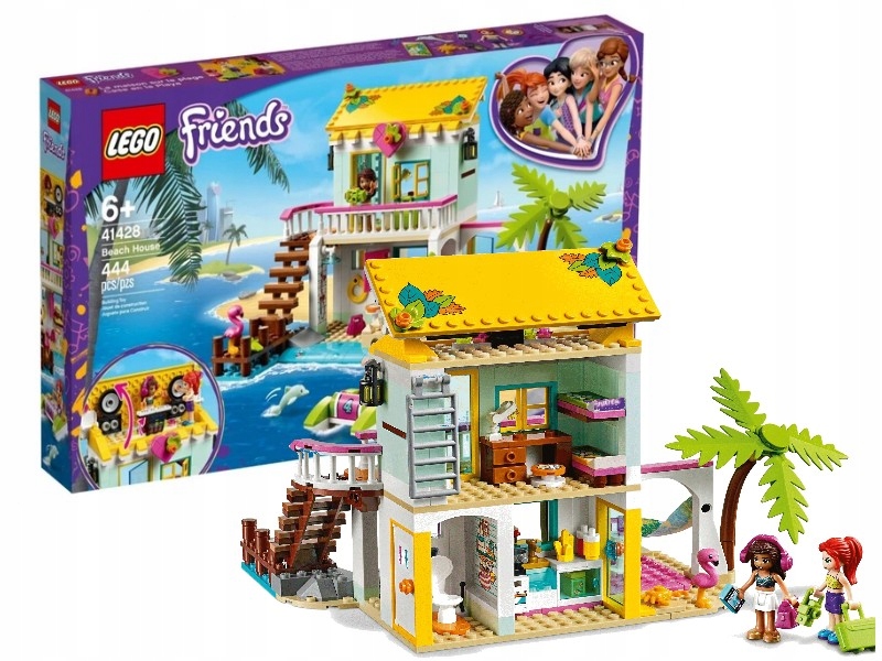 LEGO FRIENDS 41428 DOMEK NA PLAŻY - 9380650559 - oficjalne archiwum Allegro