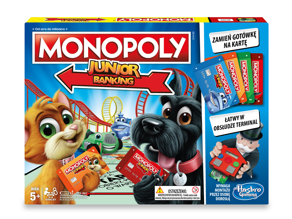 HASBRO MONOPOLY JUNIOR BANKING +TERMINAL PL E1842 - 7342325502 ...