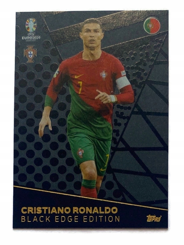 UEFA EURO 2024 TOPPS MATCH ATTAX BLACK EDGE EDITION Cristiano Ronaldo BE7 - 16795289592 ...