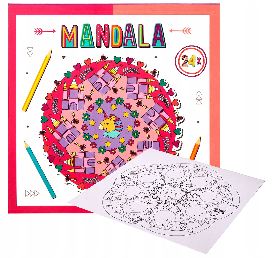 MANDALA KOLOROWANKA MANDALE DLA DZIECI I DOROSŁYCH - 12668915482 ...