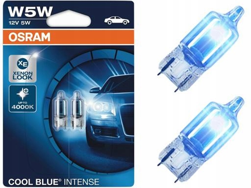 OSRAM COOL BLUE INTENSE W5W XENON LOOK 4000K - 7686367301 - oficjalne archiwum Allegro