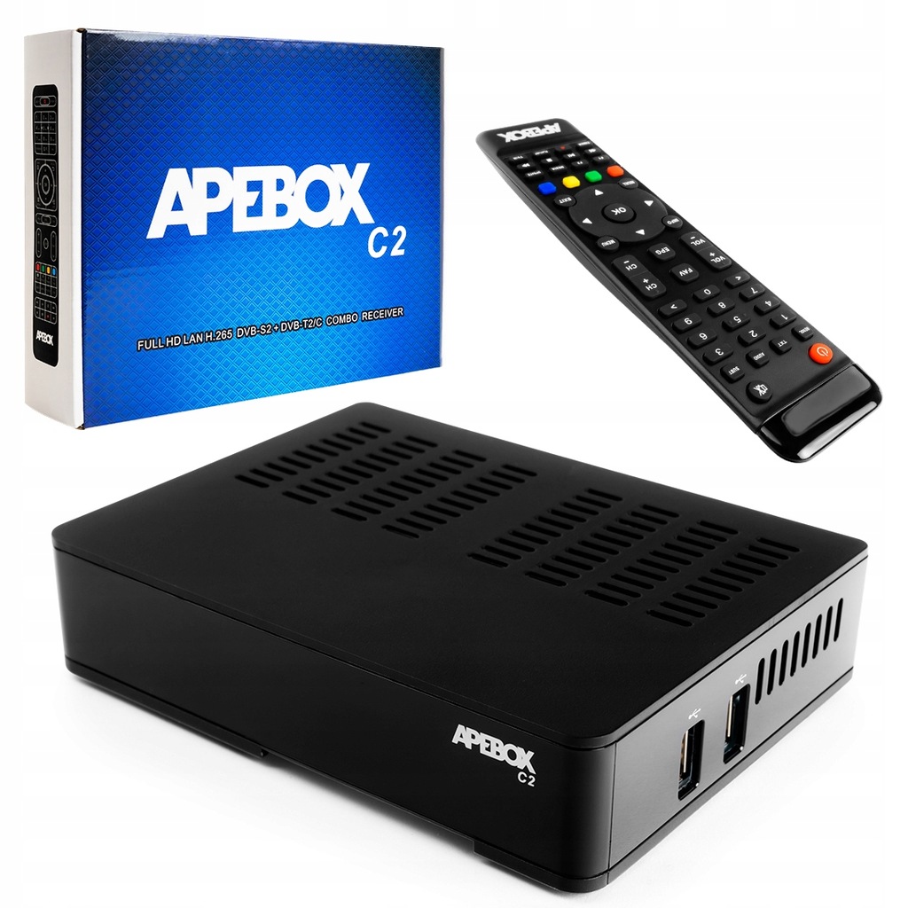 APEBOX C2 COMBO S2X DVB-T2/C H.265 IPTV AiO - 12611913077 - oficjalne archiwum Allegro