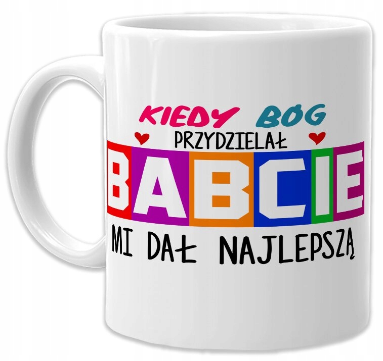 Kubek z nadrukiem grafiką prezent Dzień Babci różne wzory Babcia - 14701138124 - oficjalne ...