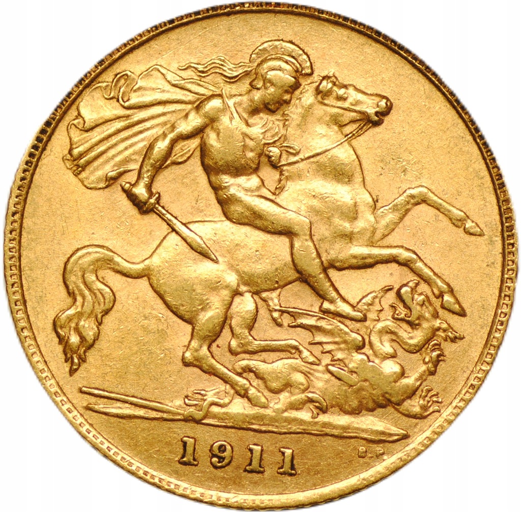 fk Wielka Brytania 1/2 Suwerena 1911 Jerzy V złoto - 15146234243 ...