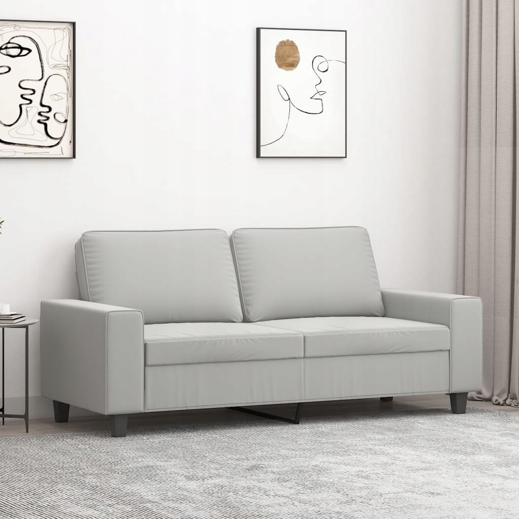 Lumarko Sofa 2-osobowa, jasnoszary, 140 cm, tapice - 13253716499 ...