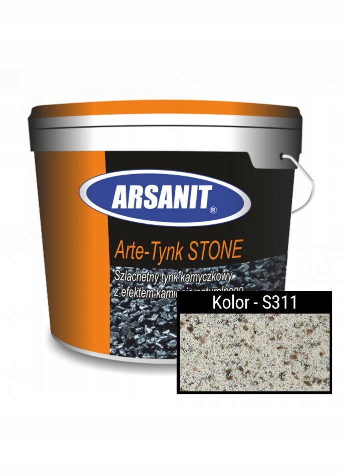 ARTE-TYNK STONE Tynk z naturalnych kamieni 11 20kg - 10005526659 - oficjalne archiwum Allegro