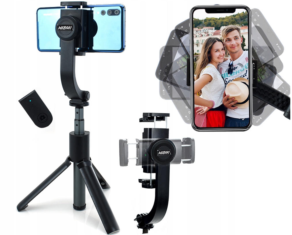 GIMBAL SELFIE STICK TRIPOD STABILIZATOR PILOT BT - 12053411221 ...