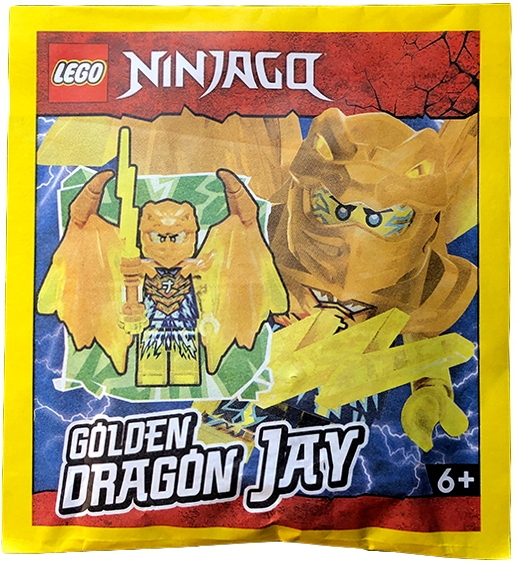 LEGO NINJAGO 892302 FIGURKA ZŁOTY JAY DRAGON CRYSTALIZED NJO755 ...