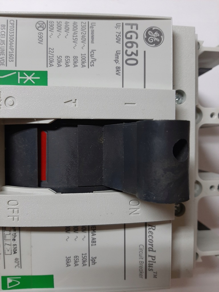 Wyłącznik mocy 630A 3P 50kA FG630 z wyzwalaczem - 8918105759 ...