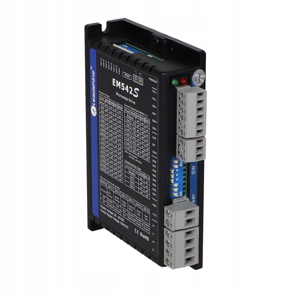 Sterownik silnika krokowego SSK-B08 bis EM542S - 4.2A, 50VDC, krok/kierunek - 14293463120 ...