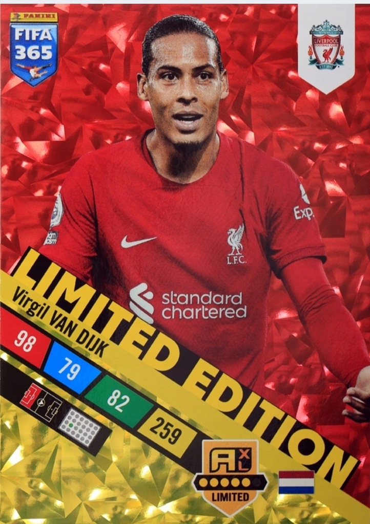 Limited Edition VAN DIJK XXL duża karta FIFA 2023 - 13362306801 ...
