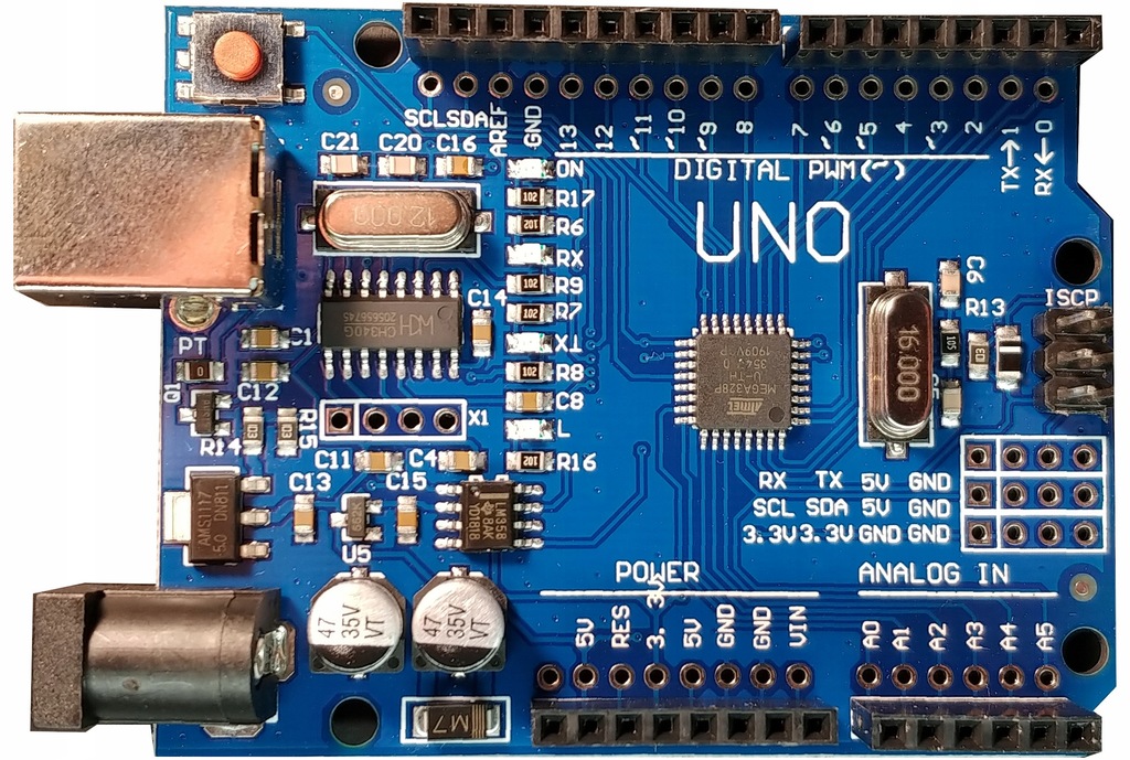 Arduino Uno R3 CH340G Atmel MEGA 328p - 8223381882 - oficjalne archiwum ...