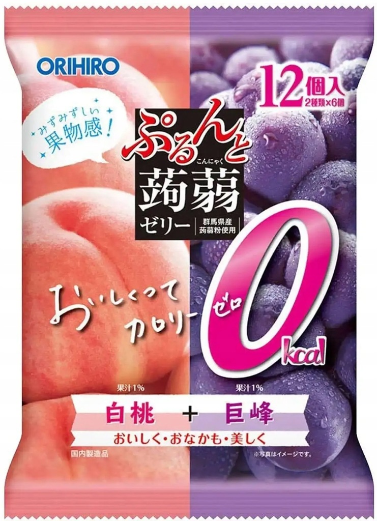 Orihiro Konjac Galaretki Brzoskwinia & Winogron 240g - 15311611114 ...