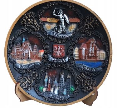 TALERZ PAMIĄTKA Z POLSKI - 10731531502 - oficjalne archiwum Allegro