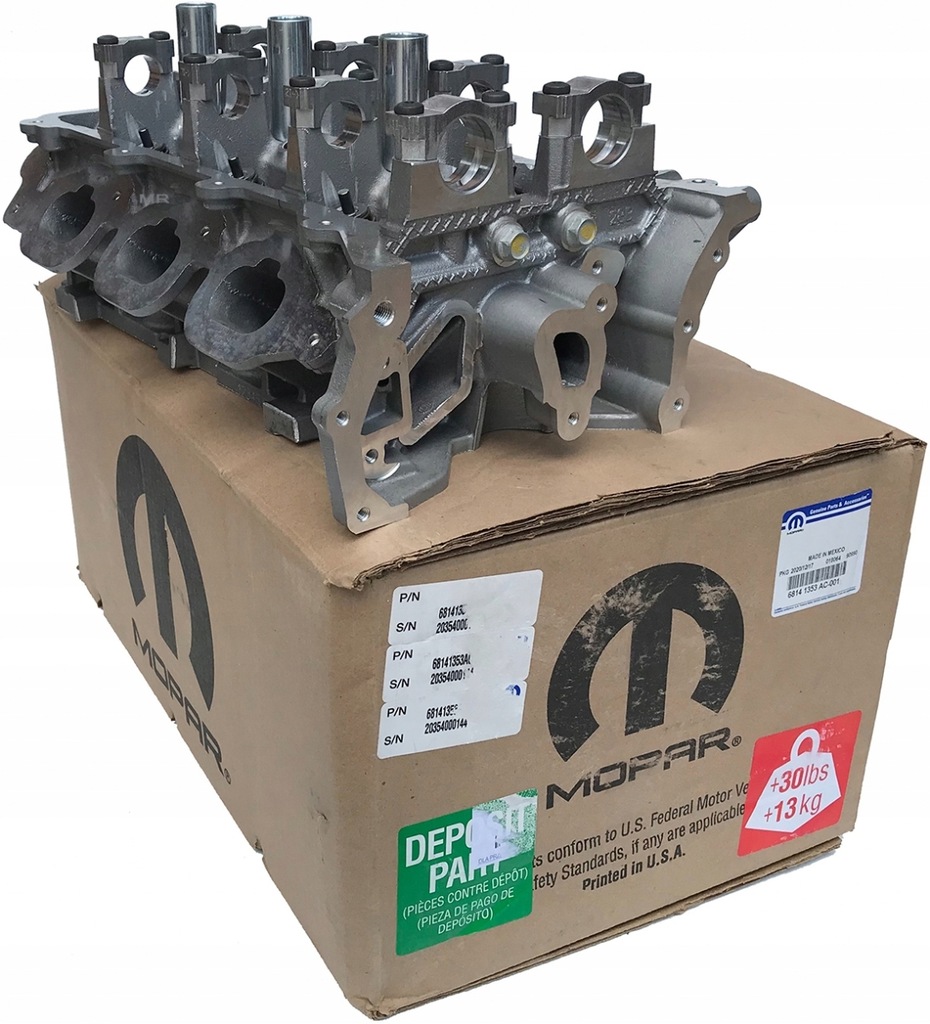 Głowica cylindrów z zaworami RAM 1500 3,6 V6 2013 - 11074276709 ...