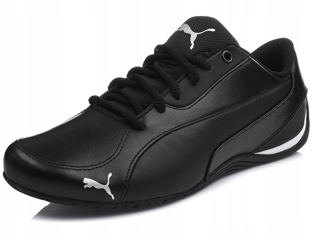 Męskie czarne buty sportowe PUMA DRIFT CAT 5 CORE skórzane sneakersy r ...