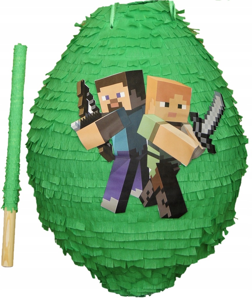 PINIATA MINECRAFT CREEPER URODZINY DUŻA 85cm - 13401943204 - oficjalne ...