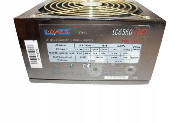 Zasilacz LC Power LC6550 550W, 2.0 - 12766046766 - oficjalne archiwum ...