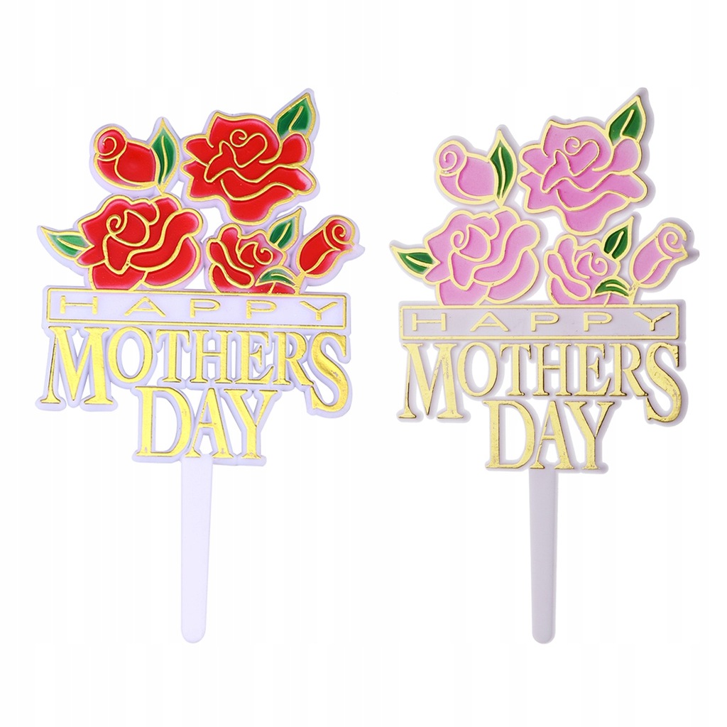 Dzień matki deser Topper Rose ciasto wkładka - 12948418012 - oficjalne ...