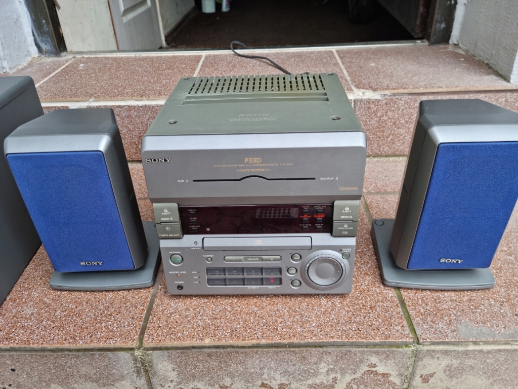 MINI WIEŻA SONY P33D HCD-H33D SS-S33D SUBWOOFER - 11497462661 - oficjalne archiwum Allegro