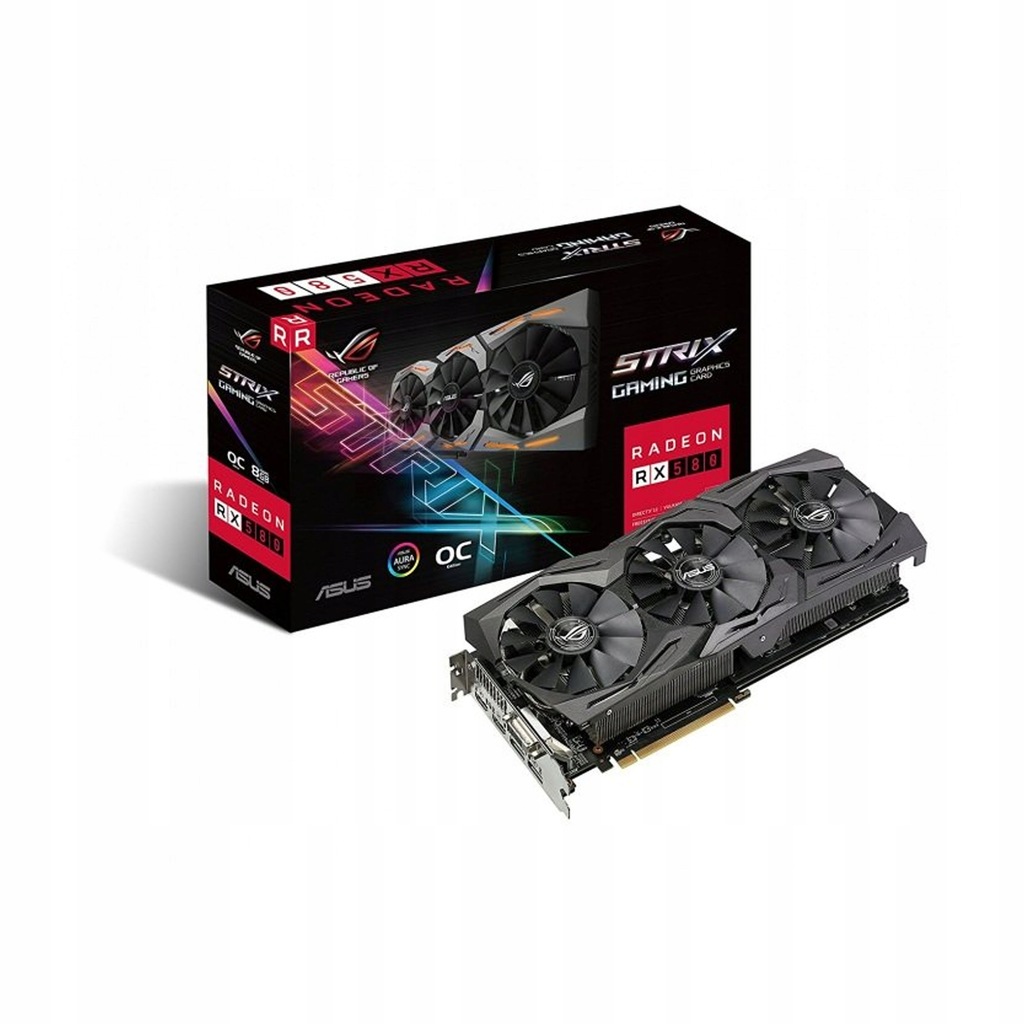 Asus ROG Strix Radeon RX 580 OC 8GB GDDR5 FAB.NOW - 7597353968 ...