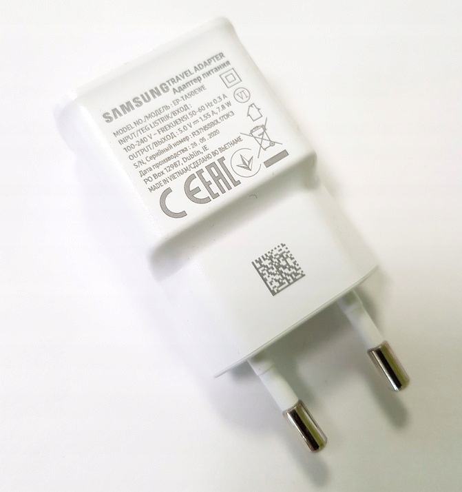 ORYGINALNA ŁADOWARKA SAMSUNG 5V 1.55A EP-TA50EWE - 13875992550 - oficjalne archiwum Allegro