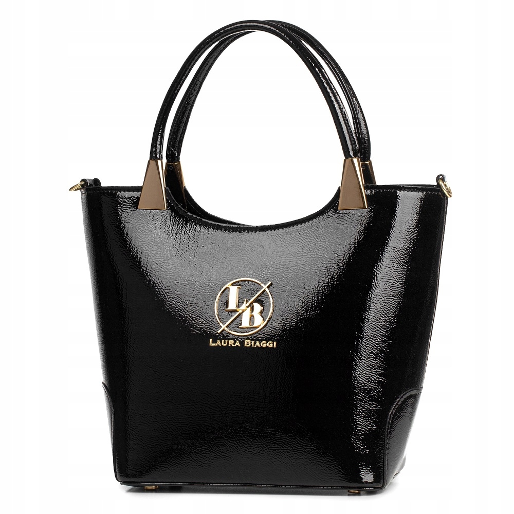 POLSKA TOREBKA KUFEREK LAURA BIAGGI CZARNA TORBA - 12023881909 - oficjalne archiwum Allegro
