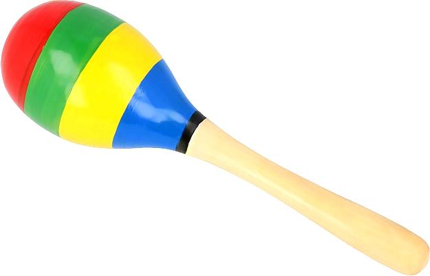 DUŻE MARAKASY DREWNIANE GRZECHOTKA INSTRUMENT KOL. - 8544571538 ...