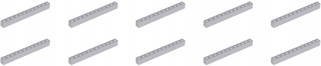 LEGO Klocek 1x12 Jasny Szary 6112 4211522 - 10szt - 13658934411 ...
