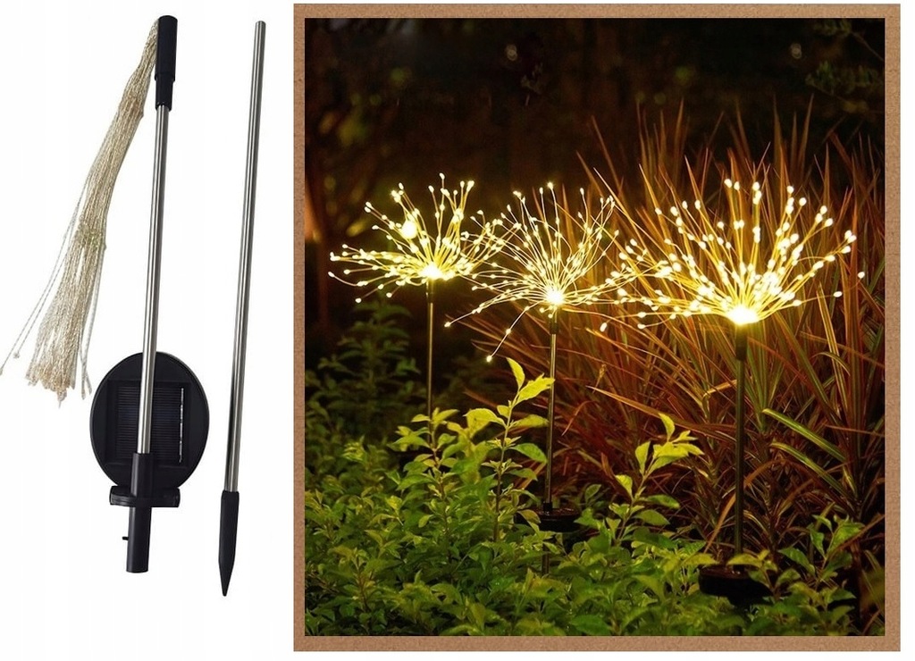 LAMPA SOLARNA LED 120 WBIJANA DMUCHAWIEC WHITE 1M - 11845826924 - oficjalne archiwum Allegro