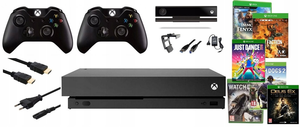 Xbox One + 2x pad + Kinect + Just dance + 5X GRA - 12944272273 ...