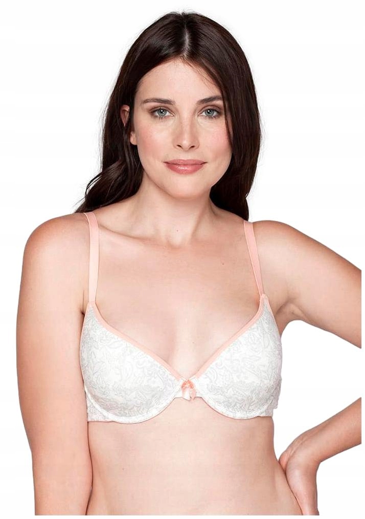 Beżowy stanik damski bawełniany 75B - 11992661129 - oficjalne archiwum Allegro