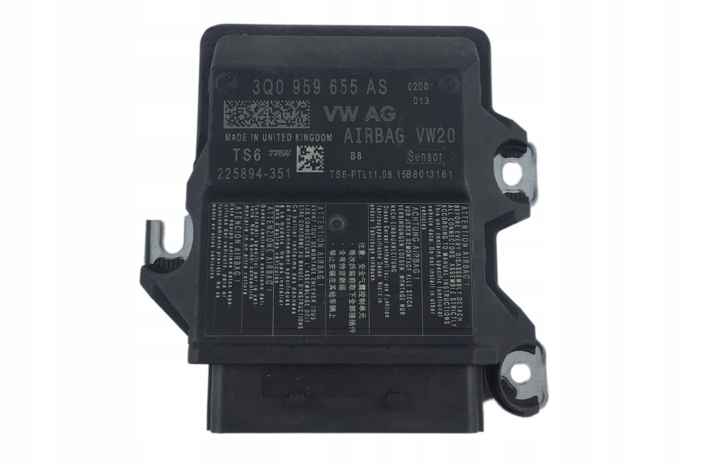 Sterownik sensor airbag VwAG 3Q0959655AS oryginał - 6733161601 ...