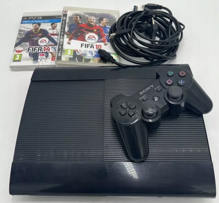 KONSOLA SONY PS3 SUPER SLIM 500GB/PAD/GRY - 12645714280 - oficjalne archiwum Allegro