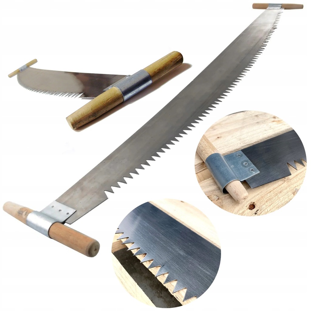 Piła ręczna poprzeczna do drewna moja-twoja 1000mm - 13268453488 ...