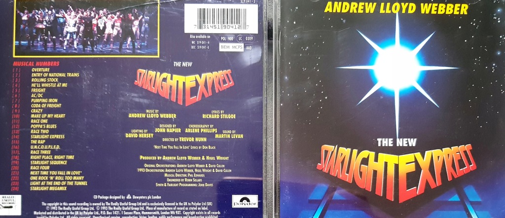 ANDREW LLOYD WEBBER THE NEW STARLIGHT EXPRESS CD - 11270454492 ...